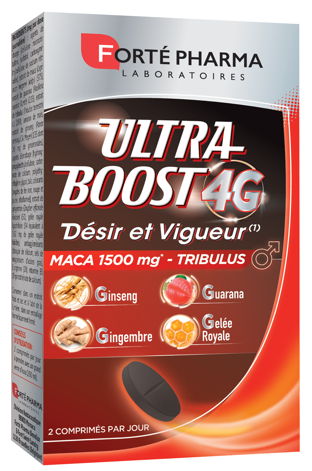 FORTE PHARMA VITALITE 4G ULTRA BOOST 20 COMPRIMES EFFERVESCENTS ...